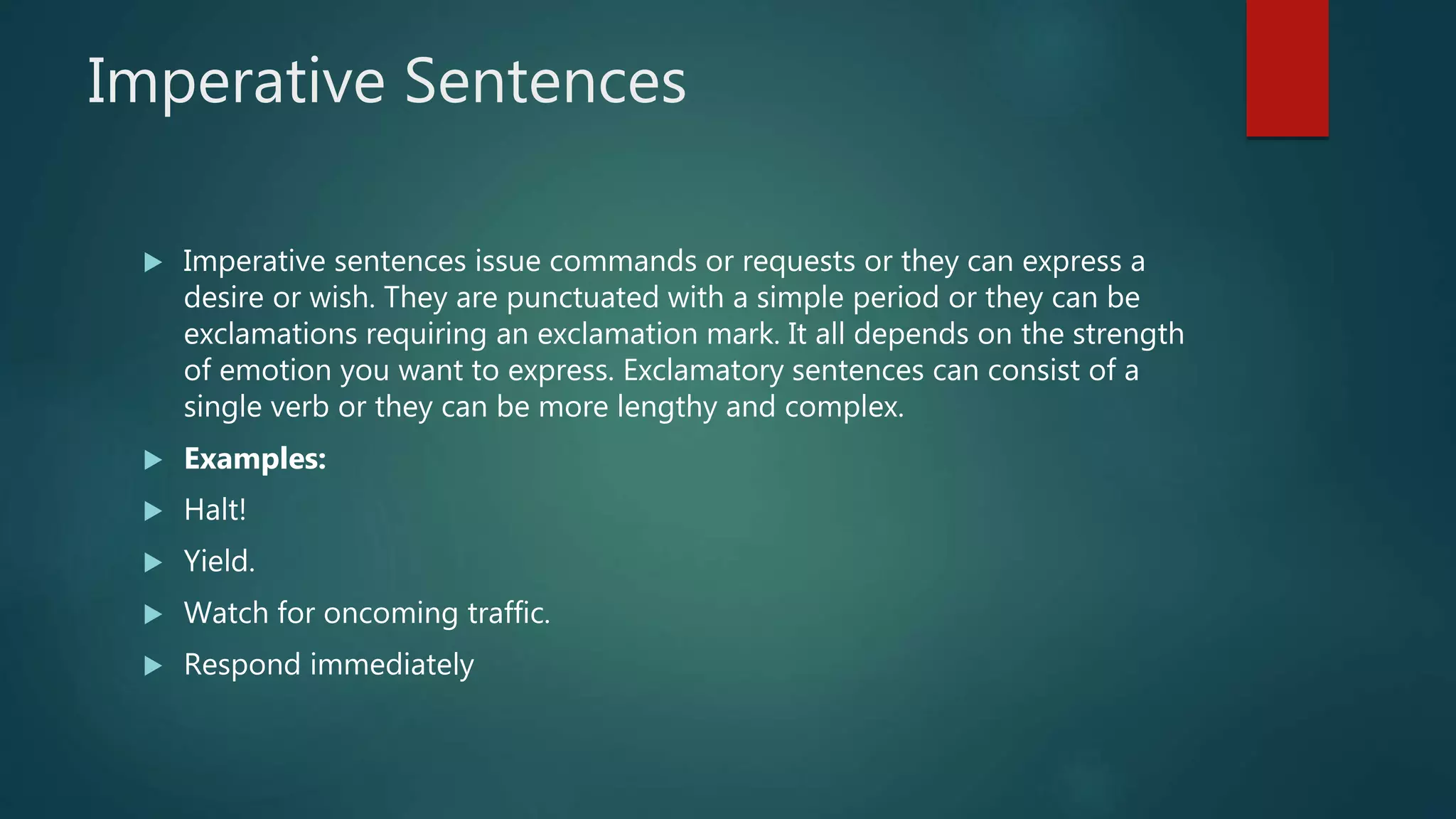 Sentence and its types | PPTX