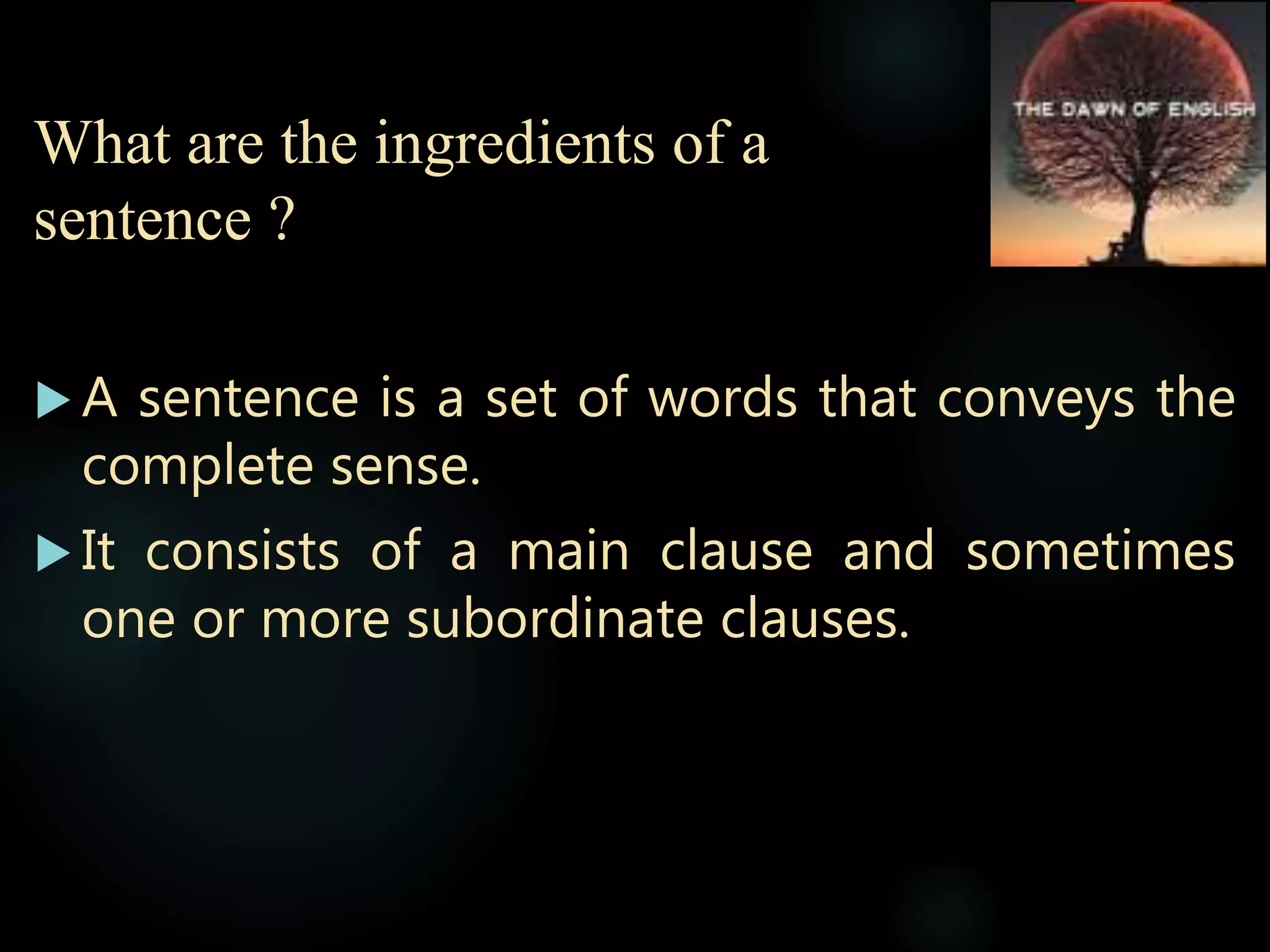 Types of Sentence|| Simple || Compound || Complex Sentence ||| Grammar ...