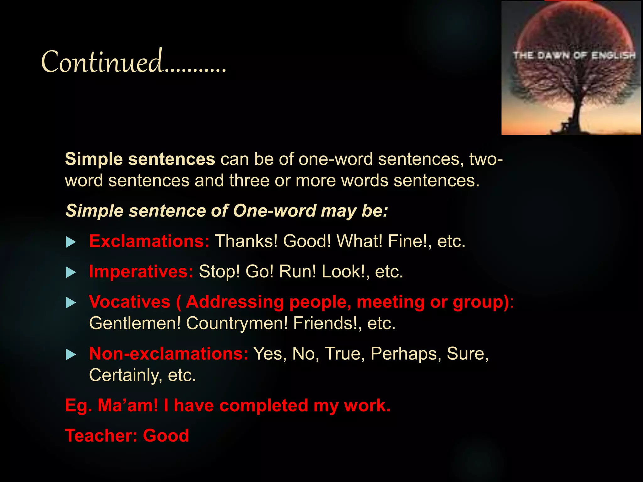 Types of Sentence|| Simple || Compound || Complex Sentence ||| Grammar ...