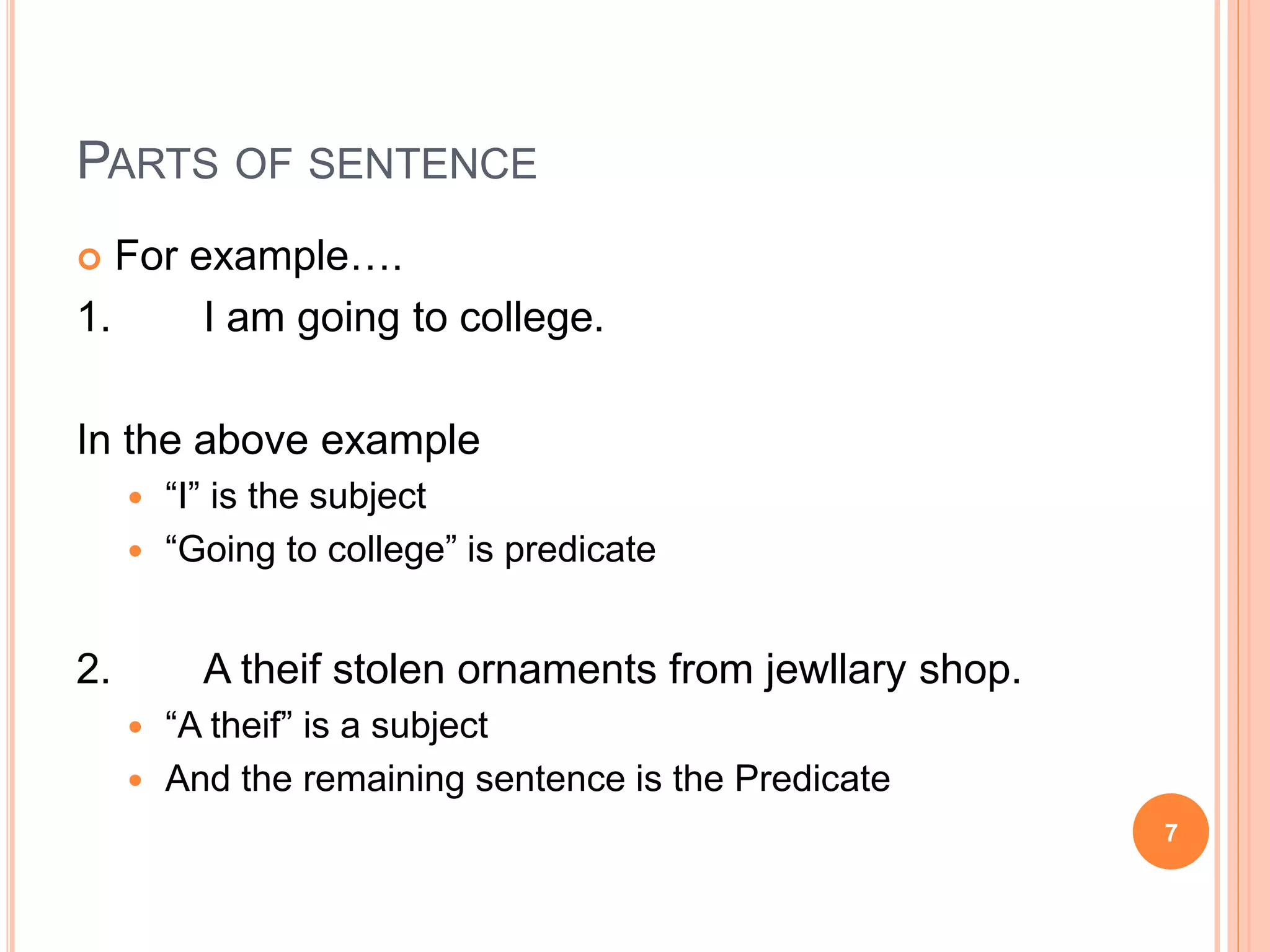 Sentence and their types | PPTX