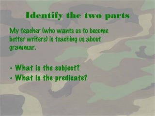 Sentence boot camp | PPT