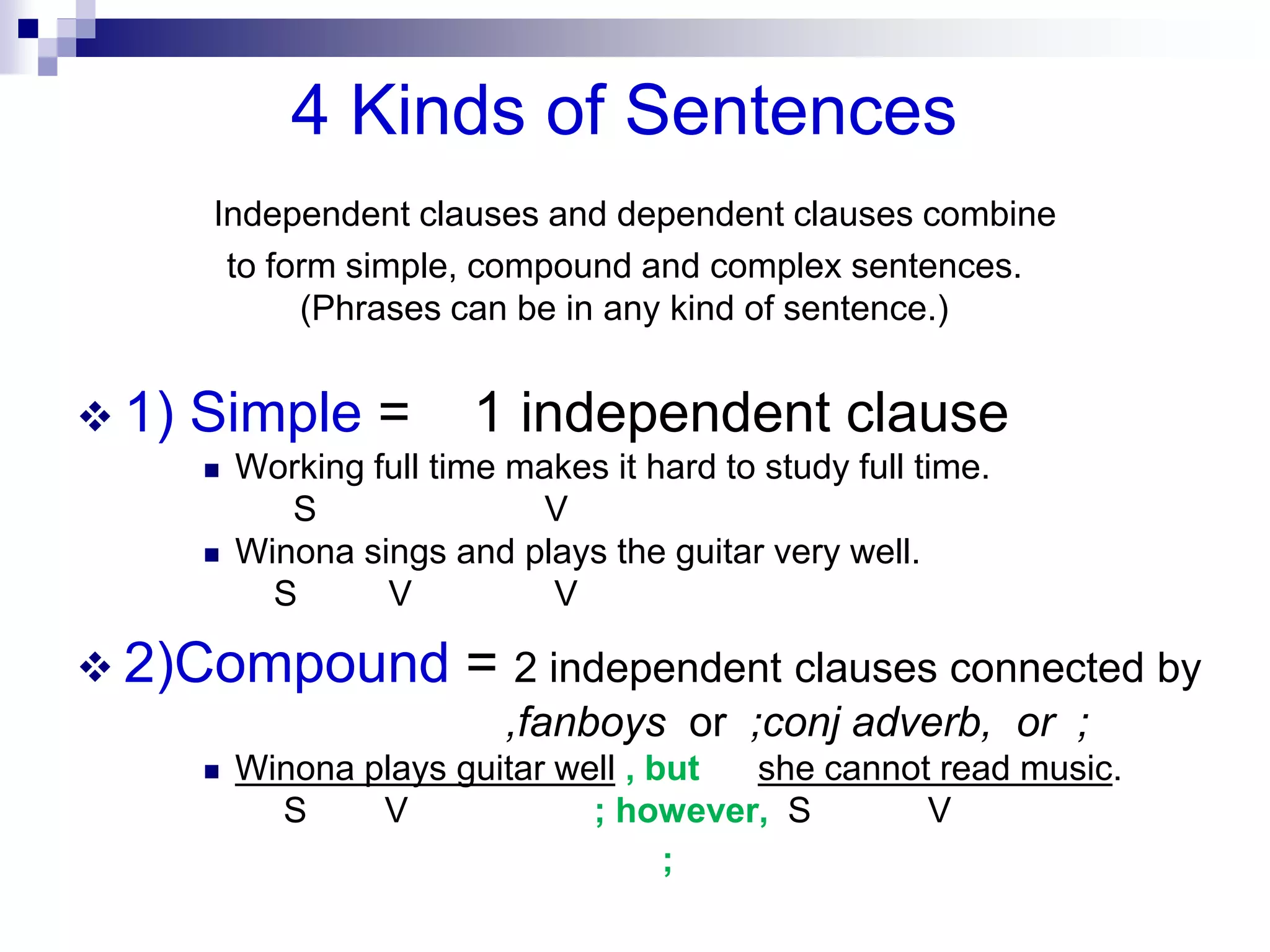 Sentence Building Block and Sentence Types.ppt