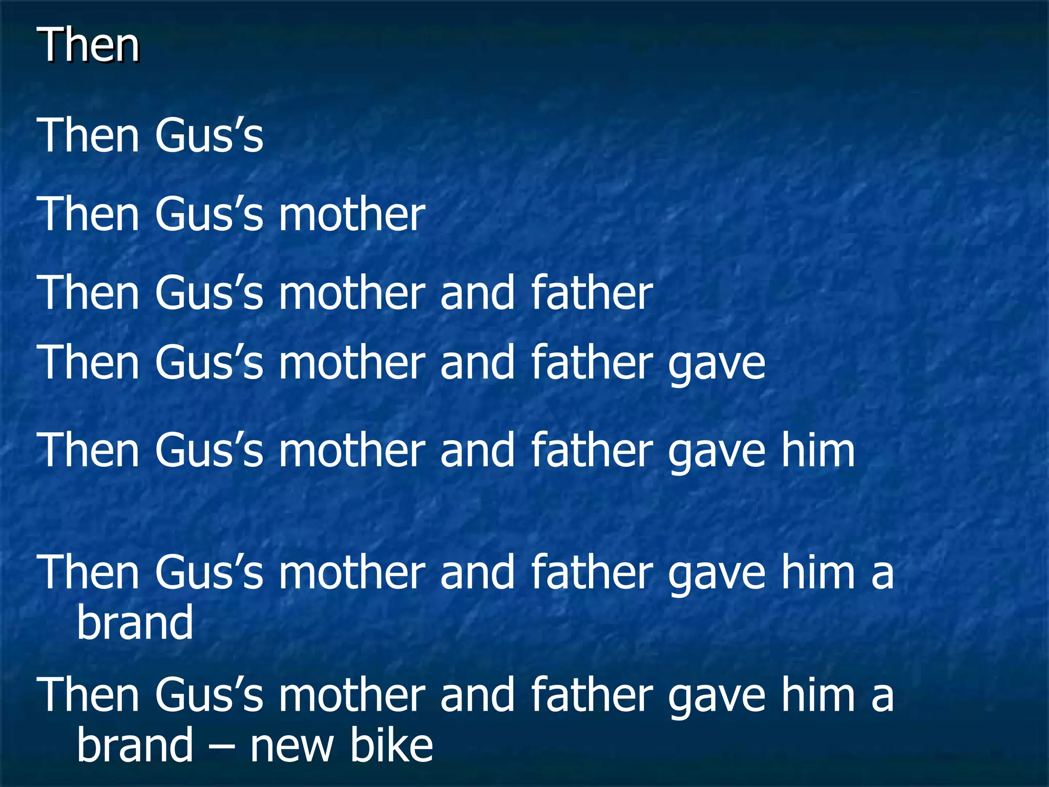 Lesson 7 Gus and Grandpa Sentence Building | PPT | Cycling | Sports