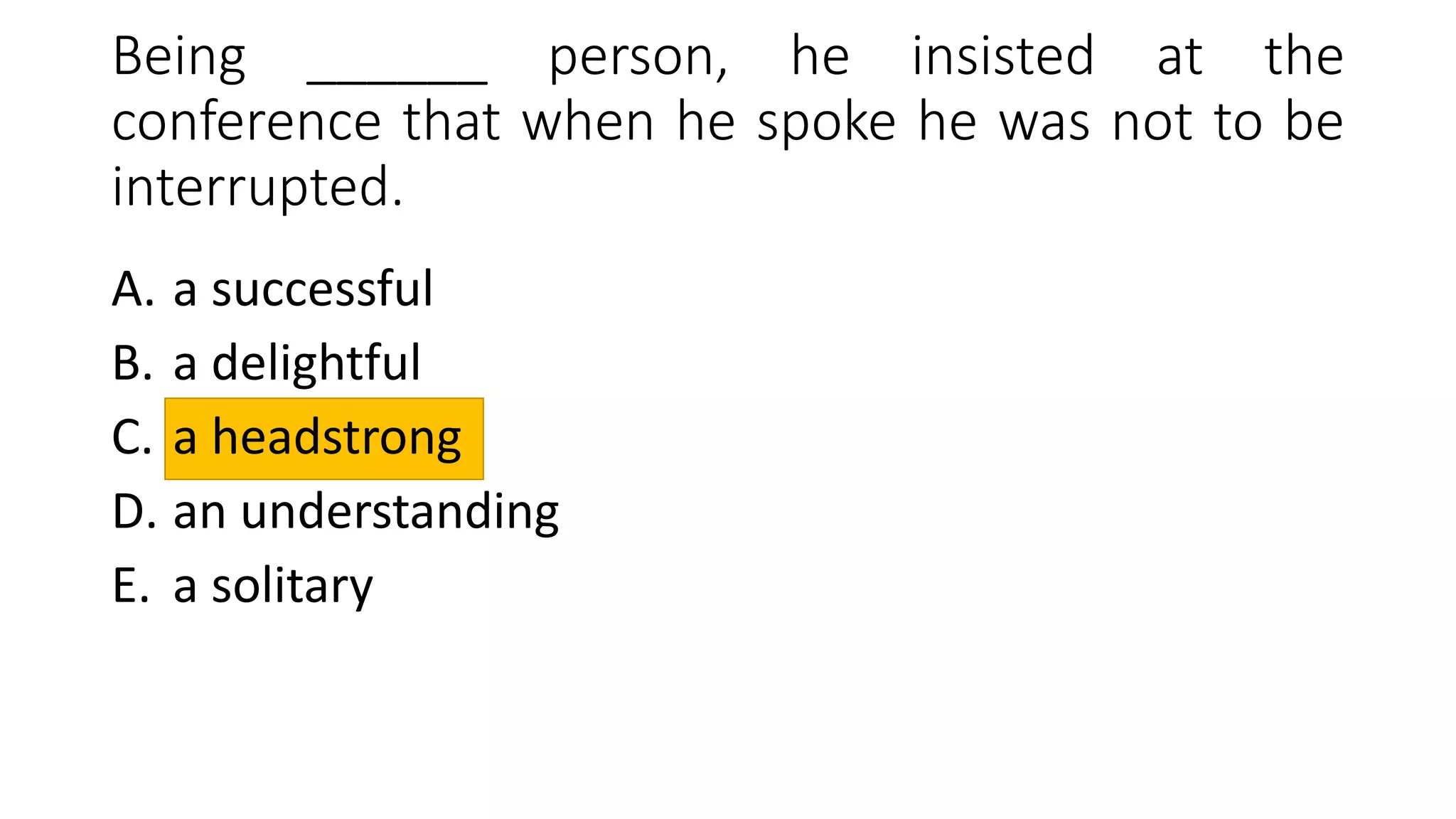 Sentence completion for entrance exams verbal reasoning | PPT