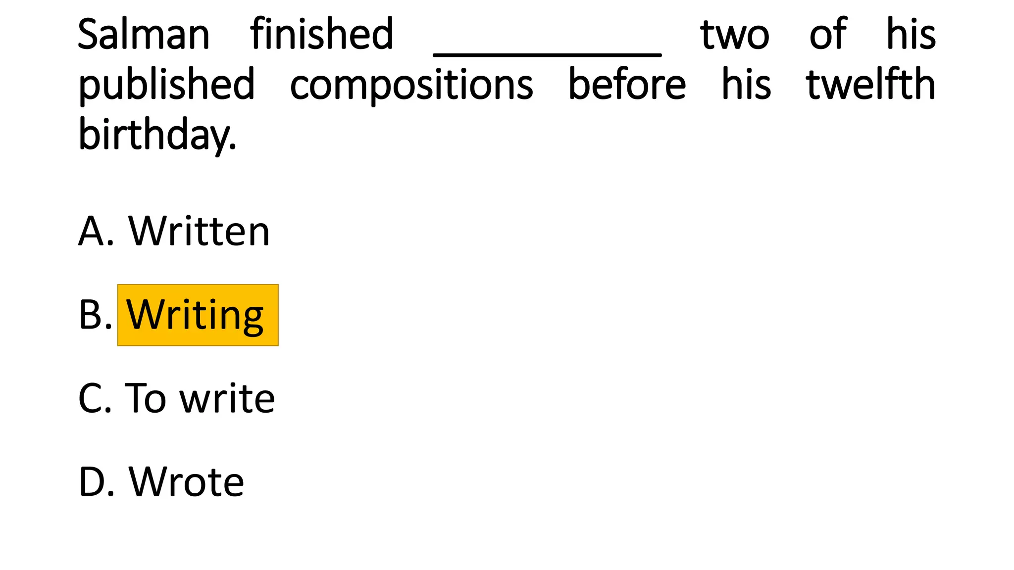 Sentence completion for entrance exams verbal reasoning | PPT