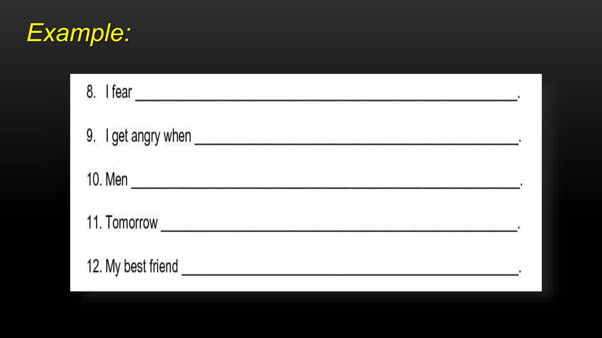 Sentence completion test | PPTX