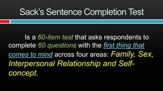 Sentence completion test | PPTX