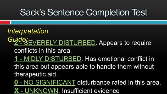 Sentence completion test | PPTX