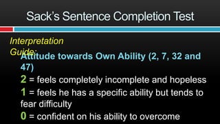 Sentence completion test | PPTX