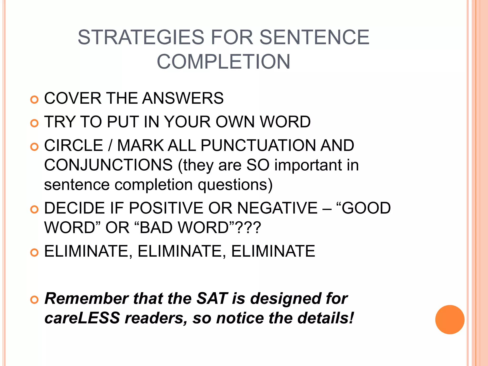 Sentence completion wimba | PPTX