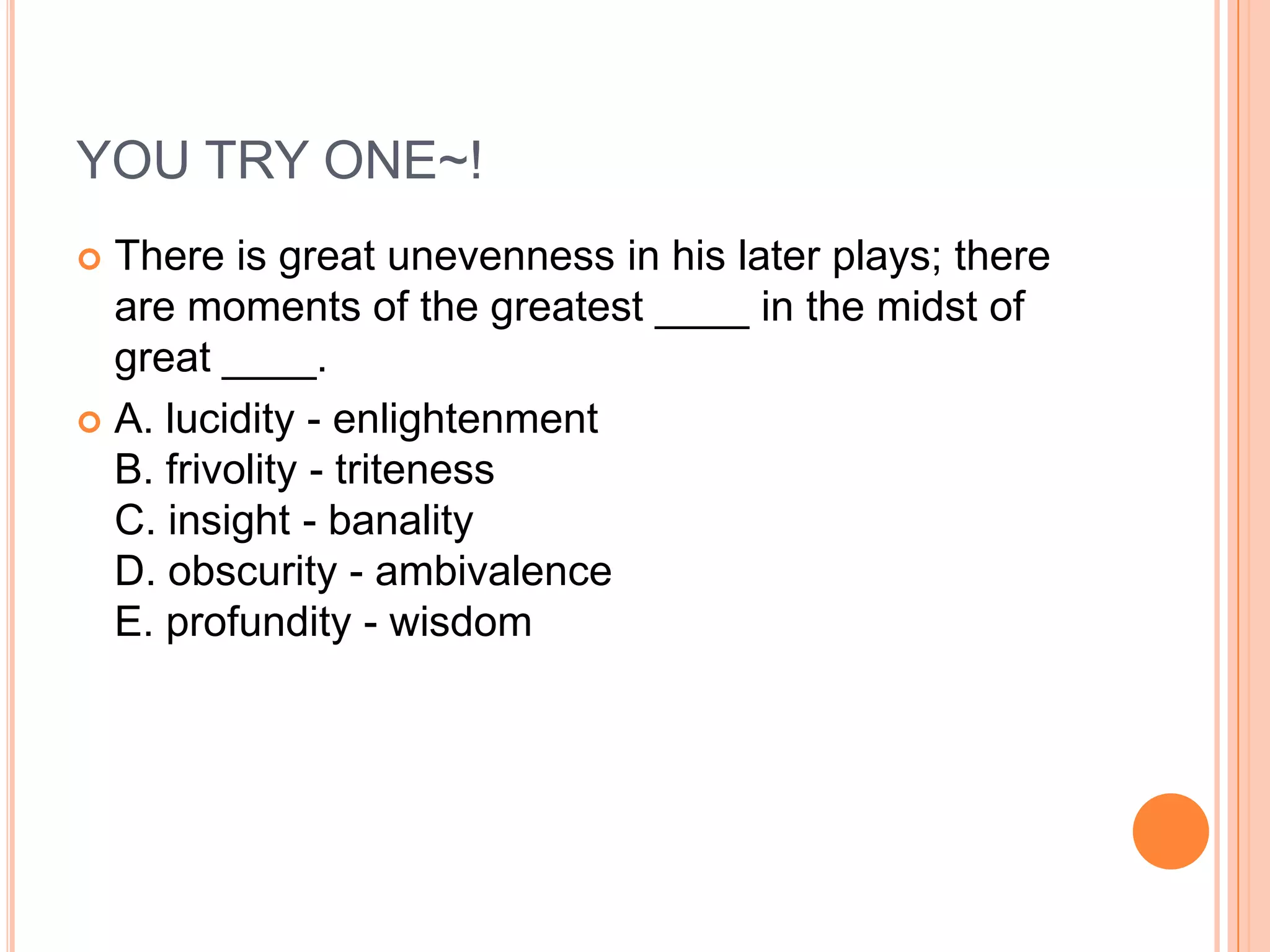 Sentence completion wimba | PPTX