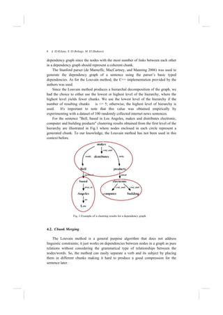 Sentence compression via clustering of dependency graph nodes - NLP-KE 2012 | PDF | Databases ...