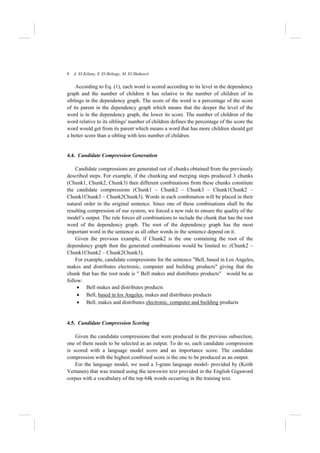 Sentence compression via clustering of dependency graph nodes - NLP-KE 2012 | PDF | Databases ...