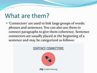 Sentence connectors | PPTX
