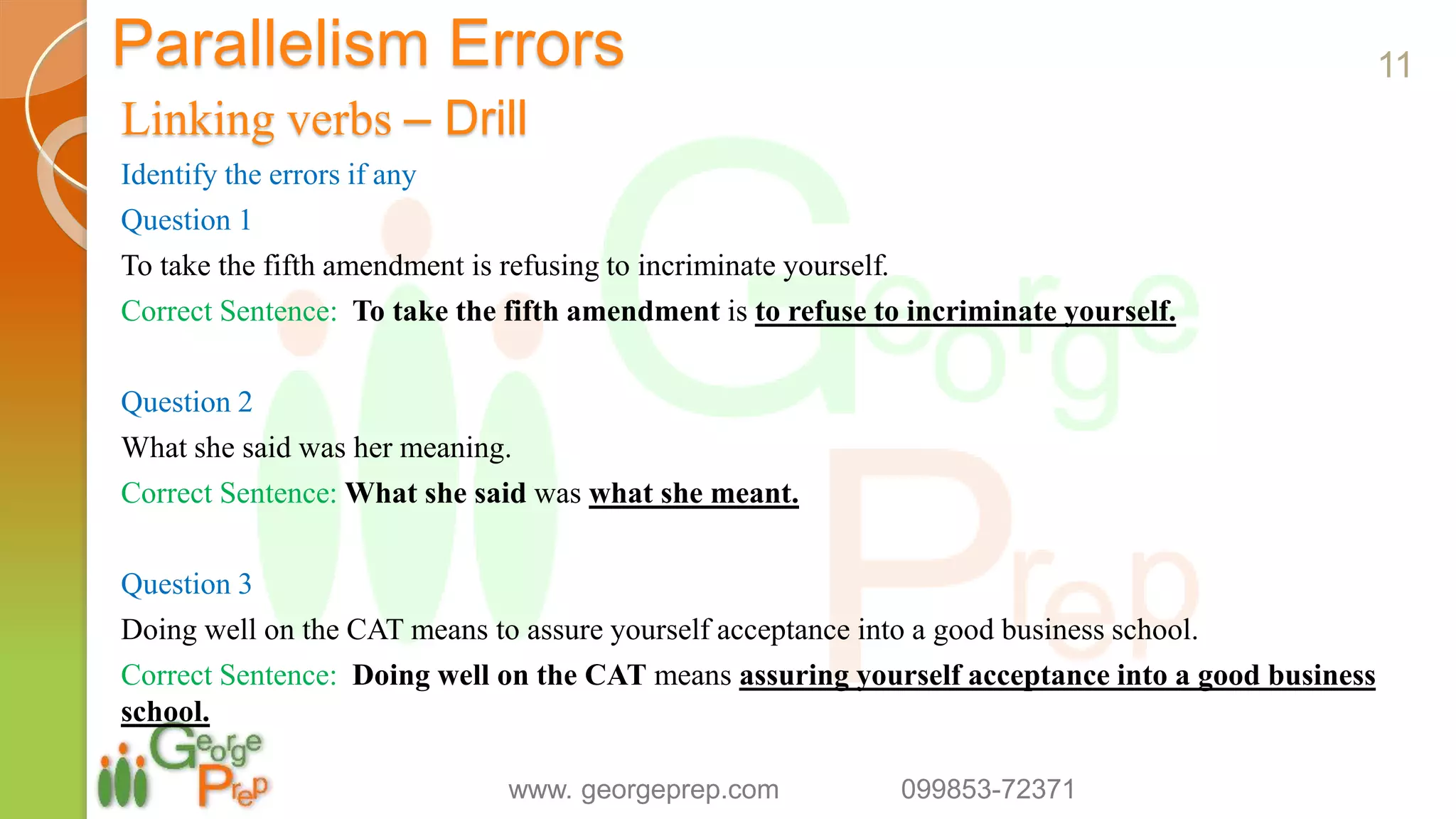 Sentence correction 3 (parallelism and miscellaneous) | PPTX