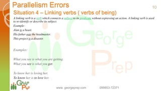 Sentence correction 3 (parallelism and miscellaneous) | PPT