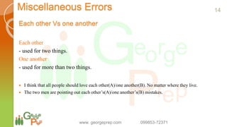 Sentence correction 3 (parallelism and miscellaneous) | PPT