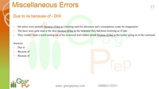 Sentence correction 3 (parallelism and miscellaneous) | PPT