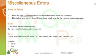 Sentence correction 3 (parallelism and miscellaneous) | PPT