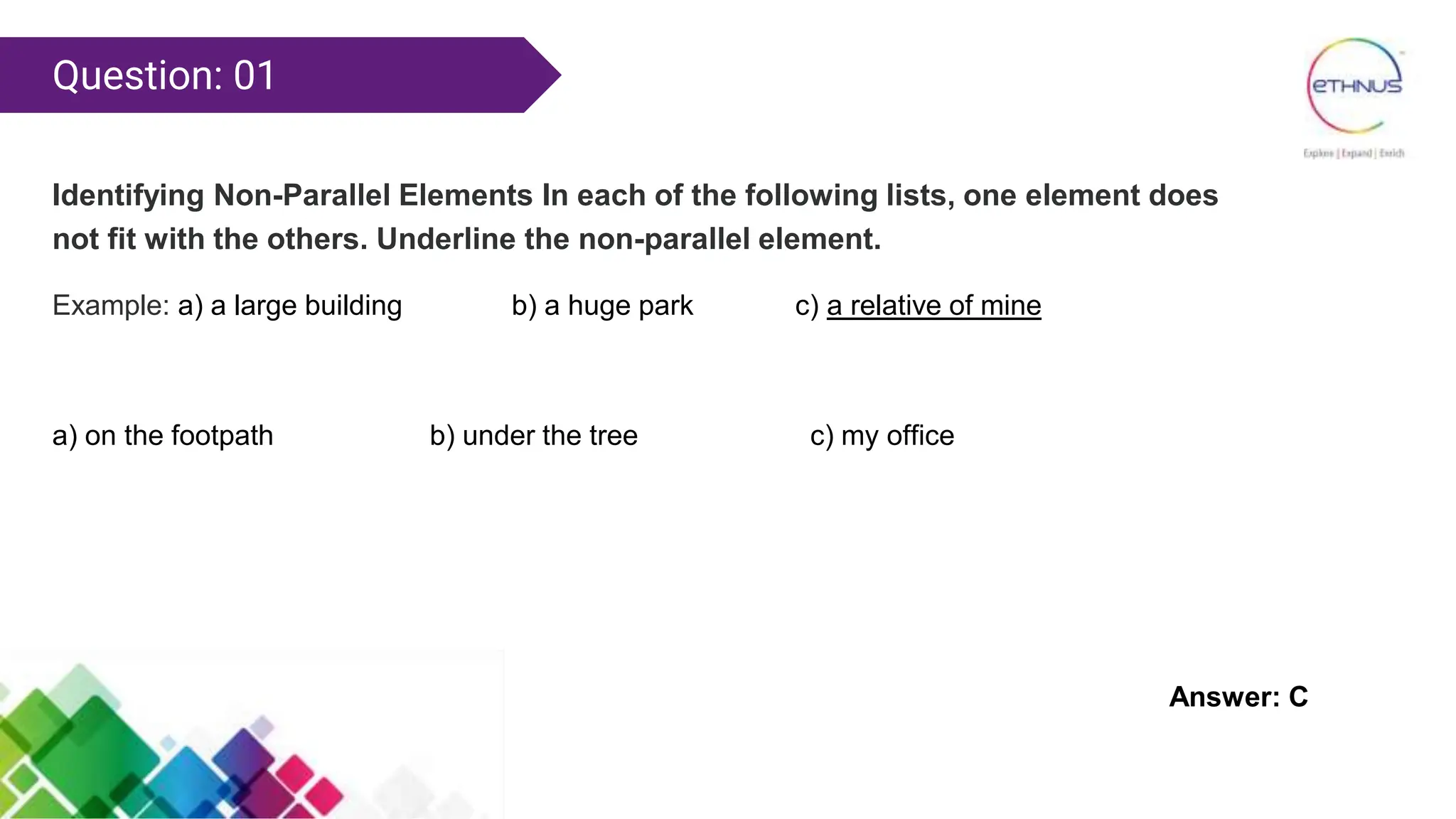 Sentence correction(Parallelism based questions) .pptx