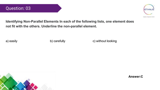 Sentence correction(Parallelism based questions) .pptx