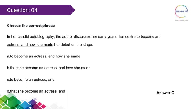 Sentence correction(Parallelism based questions) .pptx