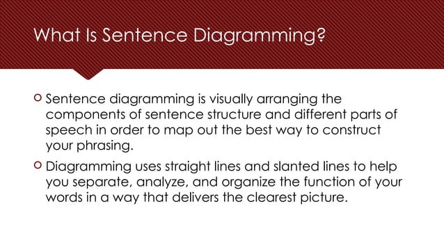 Sentence Diagramming - Structure of English | PPTX | Chemistry | Science