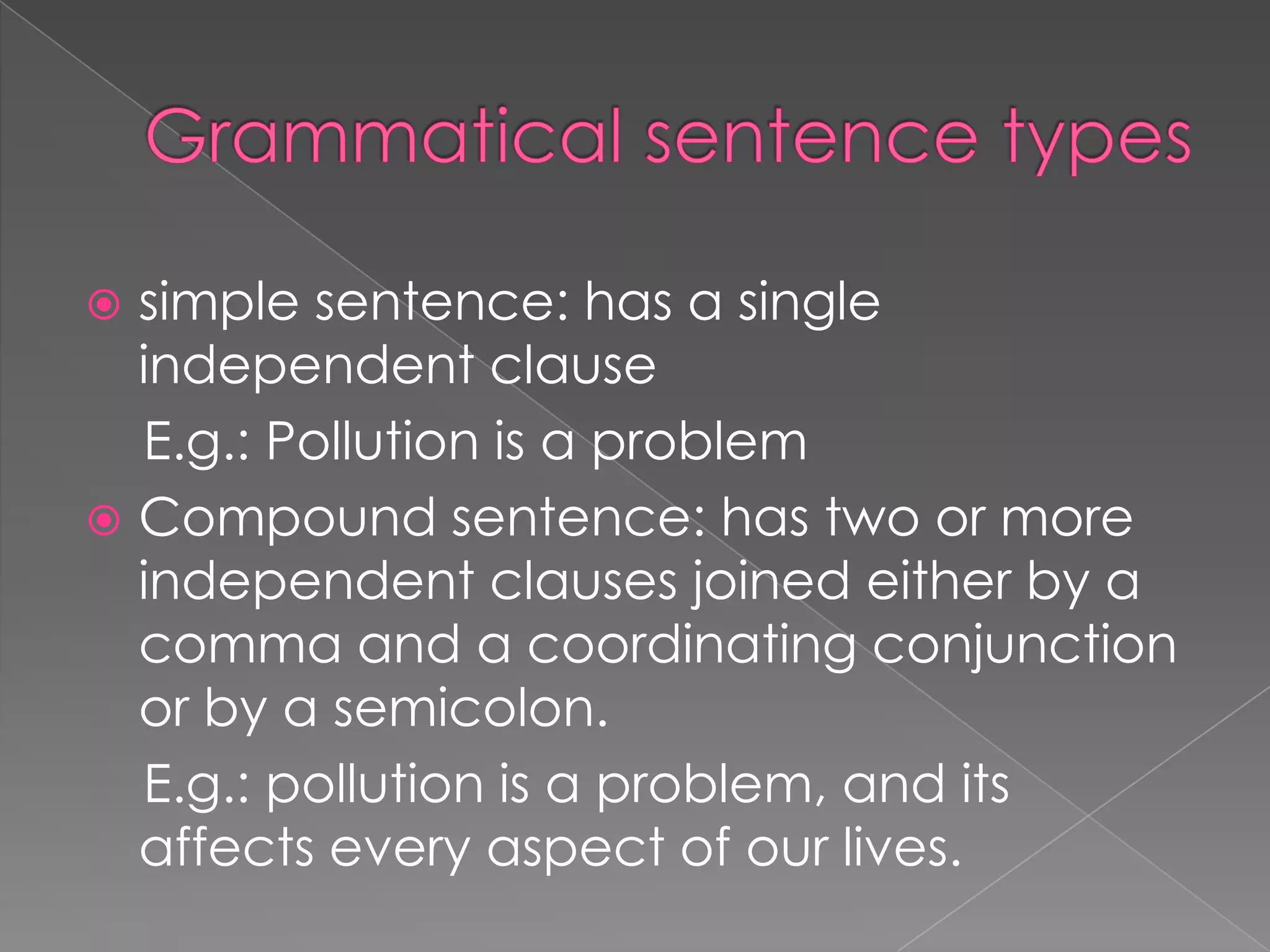 Sentence emphasis and variety | PPTX