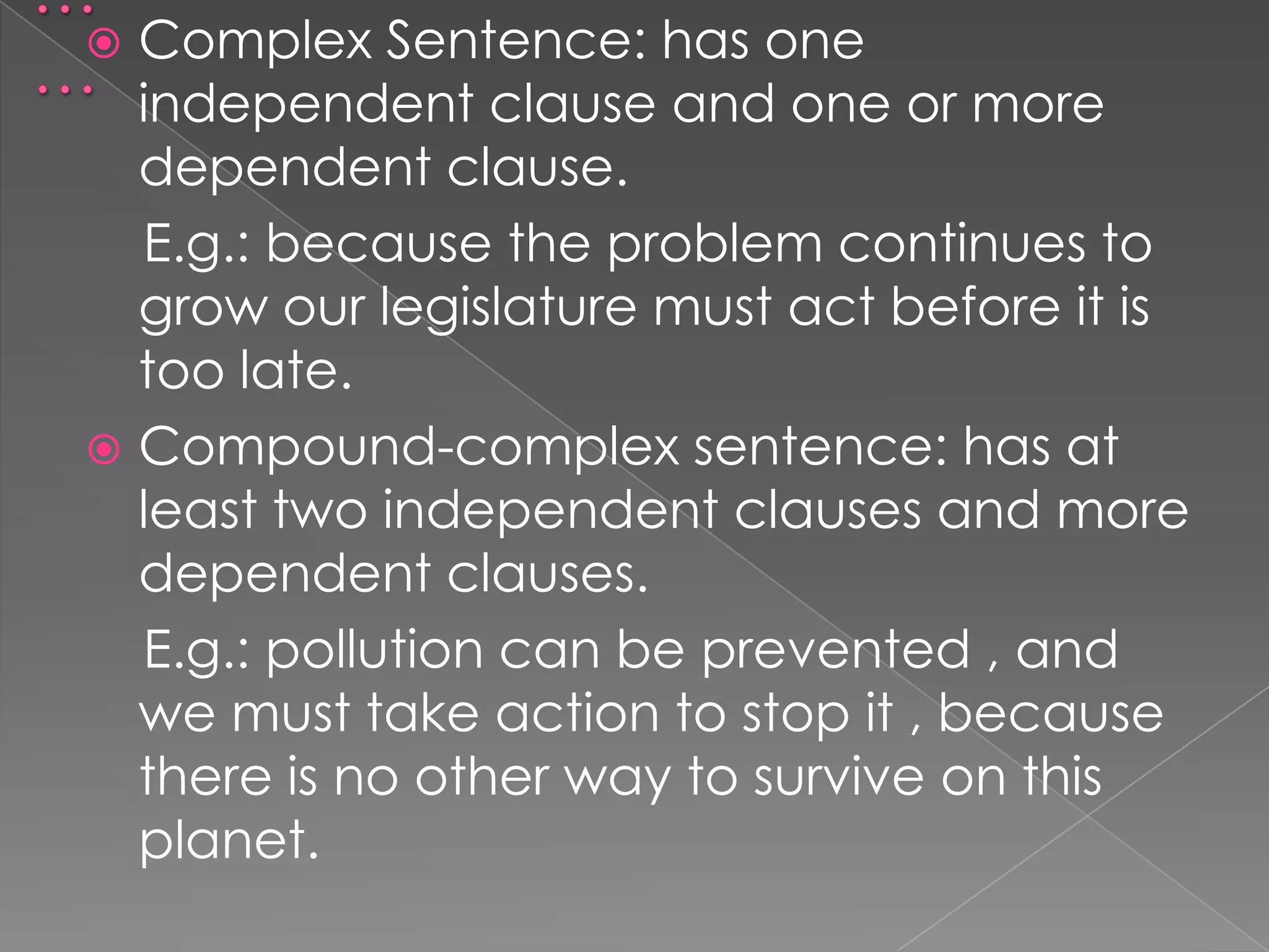 Sentence emphasis and variety | PPTX