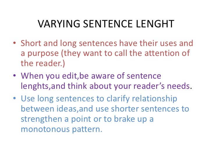 Sentence emphasis and vitality