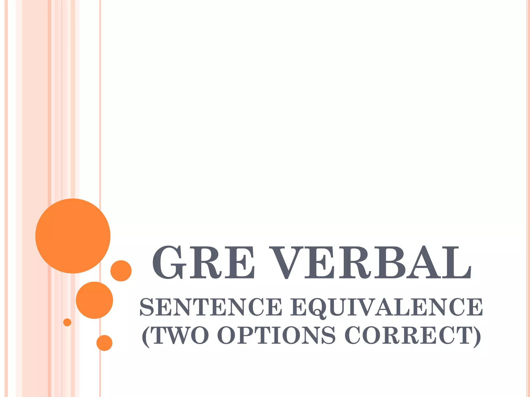 Sentence equivalence | PPTX