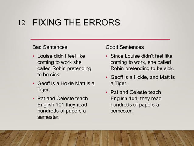 Sentence Errors.ppt | Law