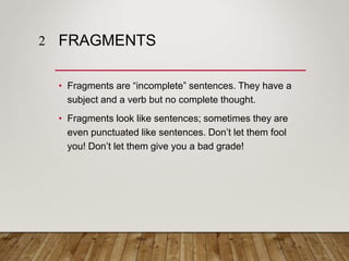 Sentence Errors.ppt