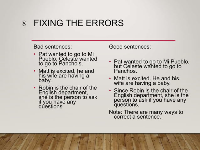 Sentence Errors.ppt | Law