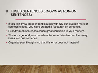 Sentence Errors.ppt