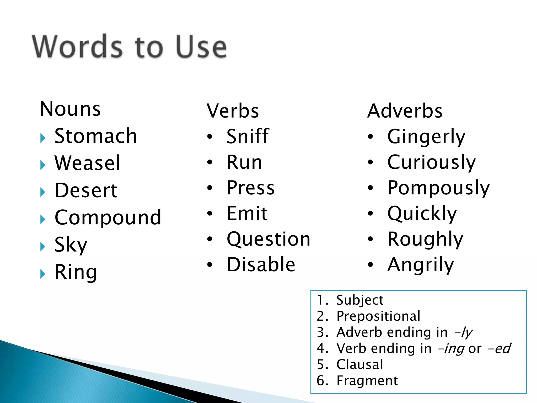 6 Trait Writing - Sentence Fluency | PPT