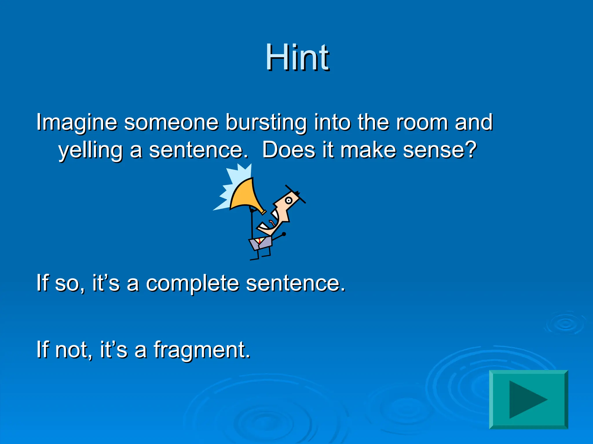 sentence and fragment presentation for grade 8 | PPT