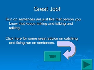 sentence and fragment presentation for grade 8 | PPT