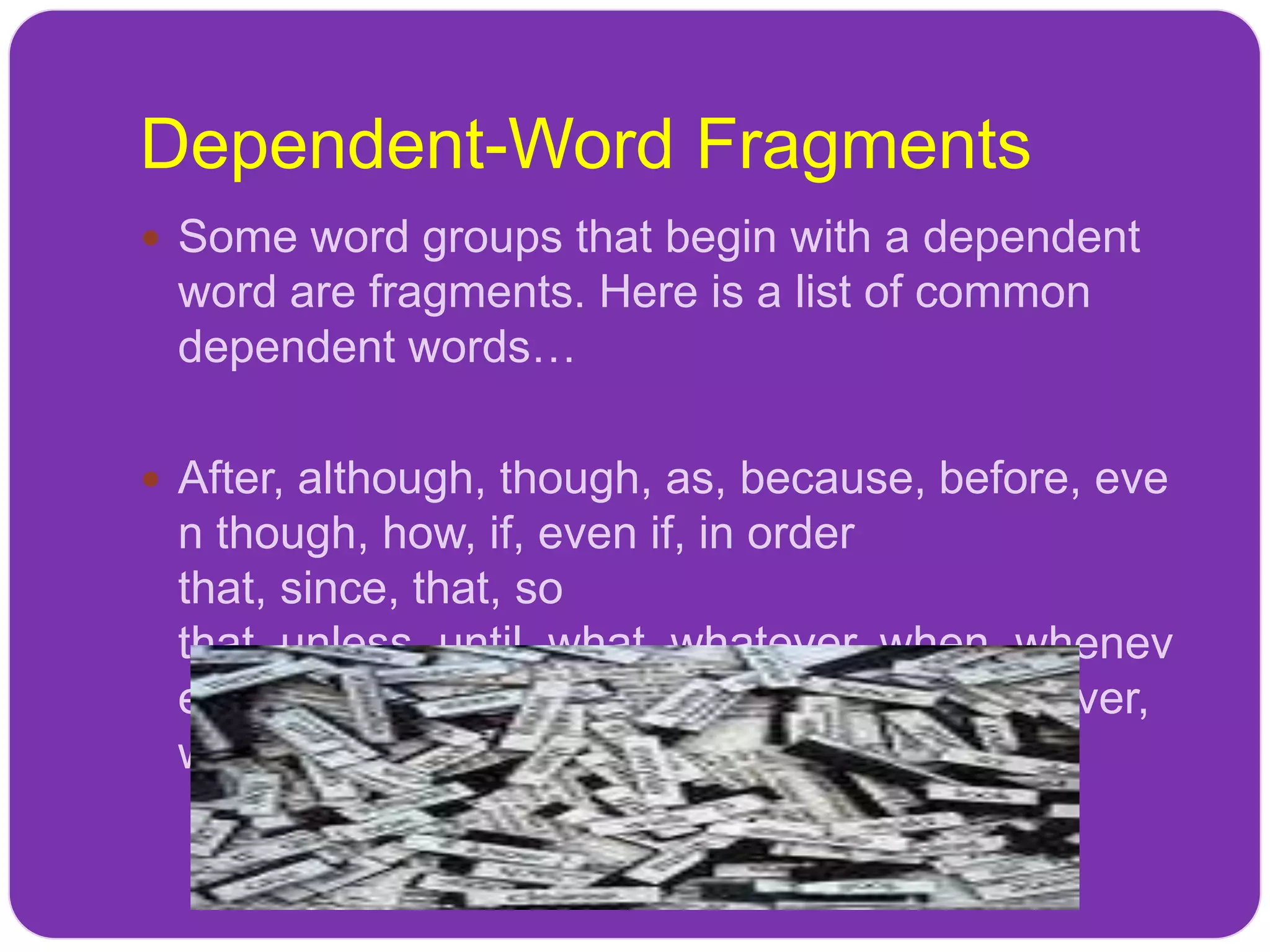 Sentence Fragments | PPTX