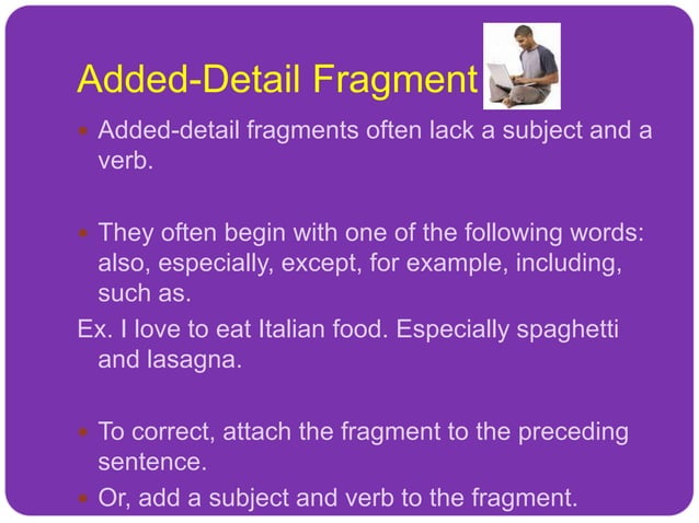 Sentence Fragments | PPTX