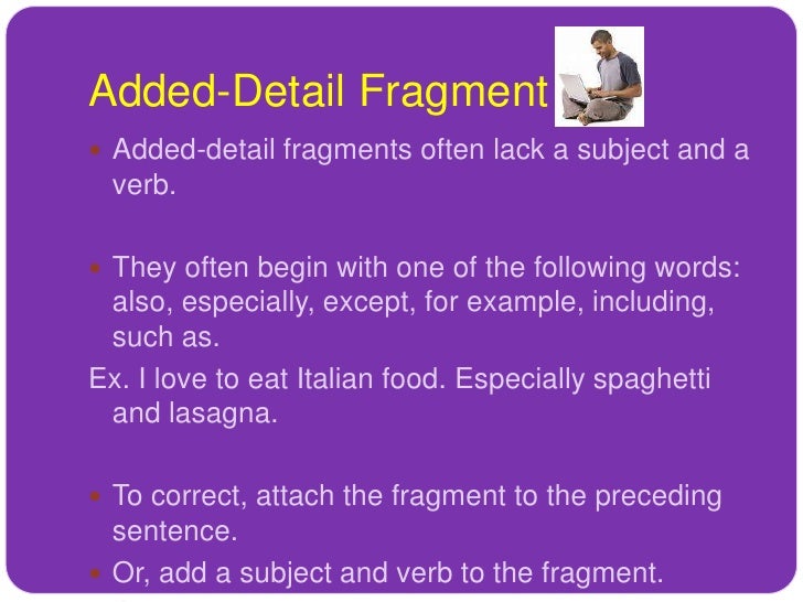 Fragment Sentence Examples