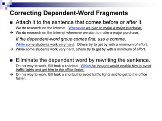 Sentence fragments | PPTX