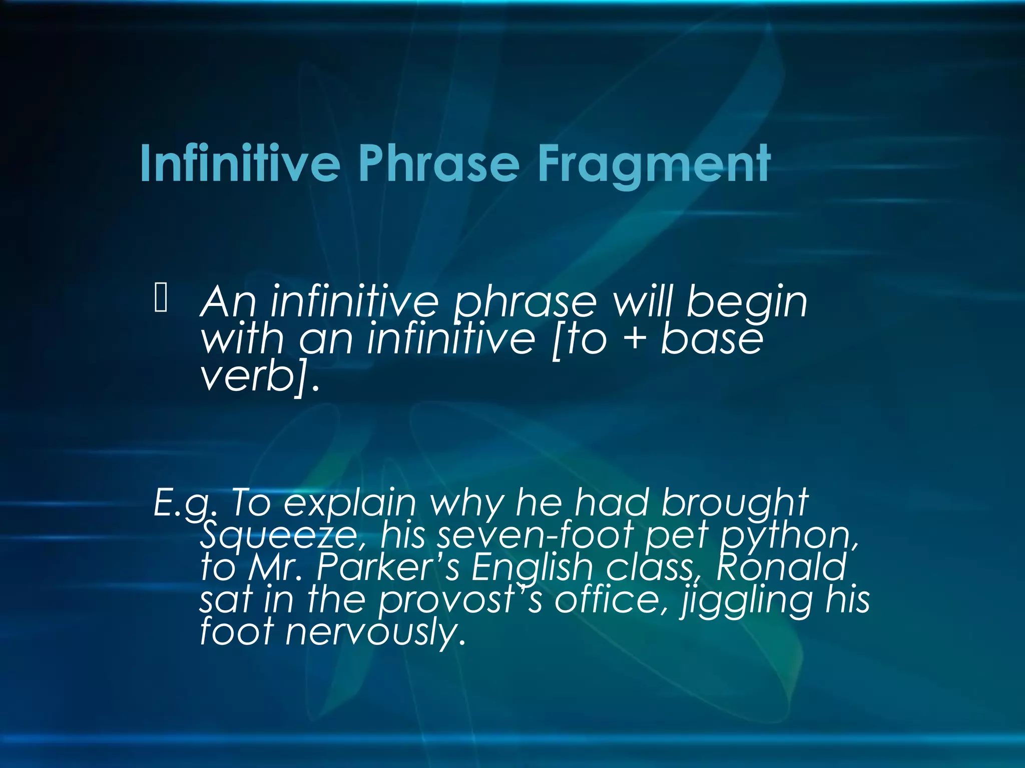 Sentence fragments | PPT | Free Download