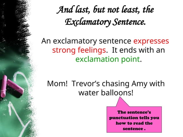 KINDS OF SENTENCE - DECLARATIVE, INTERROGATIVE, IMPERATIVE, EXCLAMATORY ...