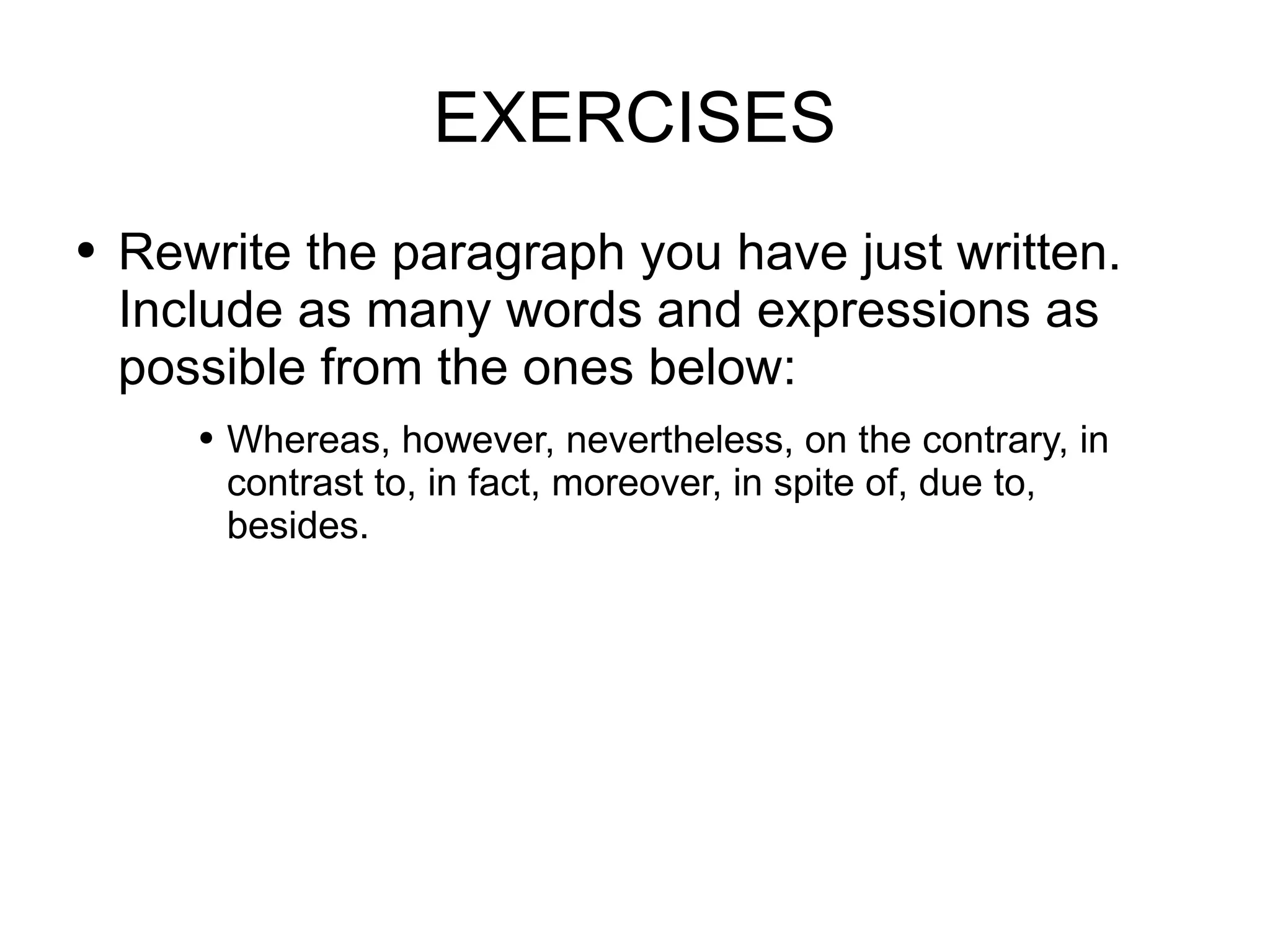 Sentence, Paragraph, Essay | ODP