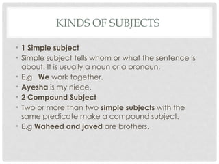 SENTENCE pARTS OF SENTENCE LECTURE .pptx