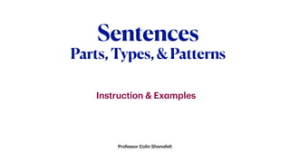 Sentence Types Notes | PPT