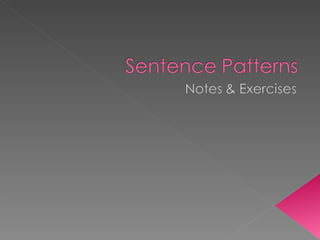 Sentence Patterns | PPT | Cats | Pets