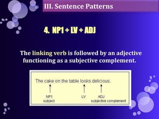 Sentence Patterns | PPTX | Programming Languages | Computing