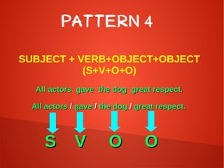 Sentence patterns | PDF